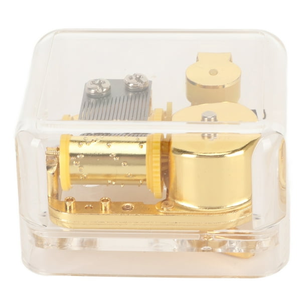 Musical Box, Great Gift Acrylic Clear Hand Crank Music Box For Birthday ...