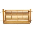 GDF Studio Viola Outdoor Acacia Wood Porch Swing, Teak - Walmart.com
