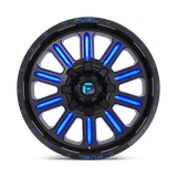 Fuel 1PC Aluminum Rim D646 HARDLINE 20X10in Gloss Black Blue Tinted ...