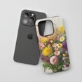 Floral Bouquet for All iPhone Series Tough Phone Case Floral Art White ...