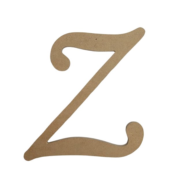 Wooden Letter Unfinished, Monotype Font, Craft Cutout - Walmart.com