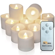 Mainstays Flameless LED Votives, Ivory, Set of 12 - Walmart.com