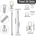 1 Set 20Sets DIY Beaded Stainless Steel Pendant Decorations Network ...