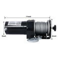 2000lb 12V ATV/UTV Electric Winch, Off-Road Waterproof Steel Cable ...