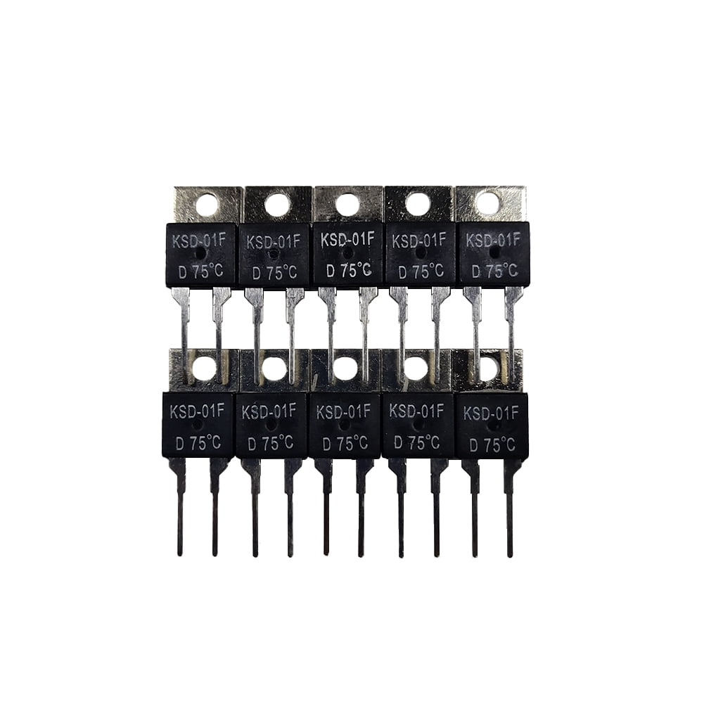 10 Pcs Ksd-01f Thermal Switch 40~130 Degree Normally Closed (d Type ...