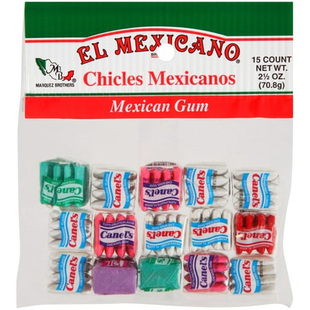 El Mexicano Chicles Mexicanos Mexican Gum, 15 count, 2.5 oz - Walmart.com
