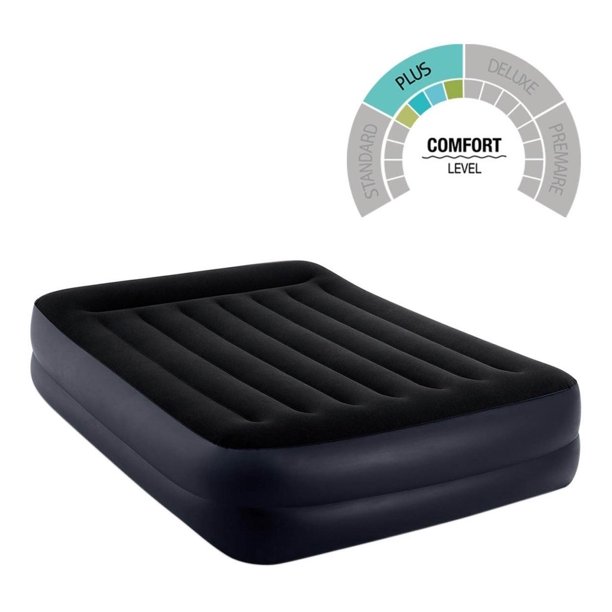 Colchon Inflable Negro Queen Dura Beam 2 Pers + Bomba Intex Intex ...