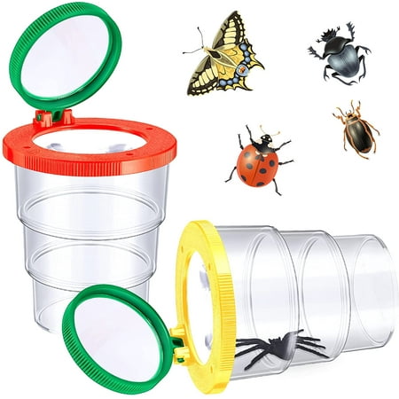 2 Pieces Magnifying Insect Box Insert Bug Viewer Bug Magnifier ...