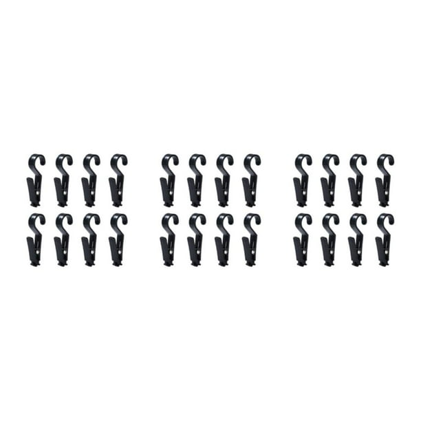 Ustyle 8piece Wide Application Black Plastic Clips For Sturdy And ...