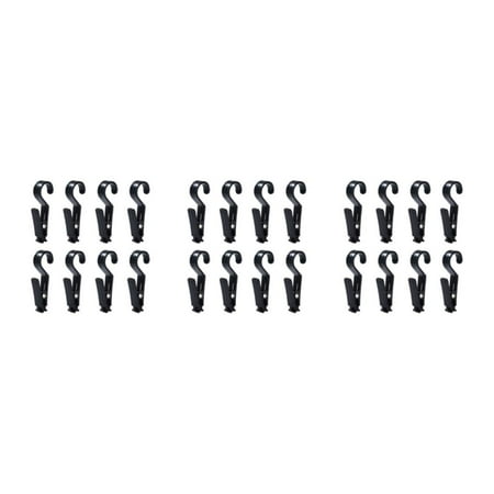 Ustyle 8piece Wide Application Black Plastic Clips For Sturdy And ...