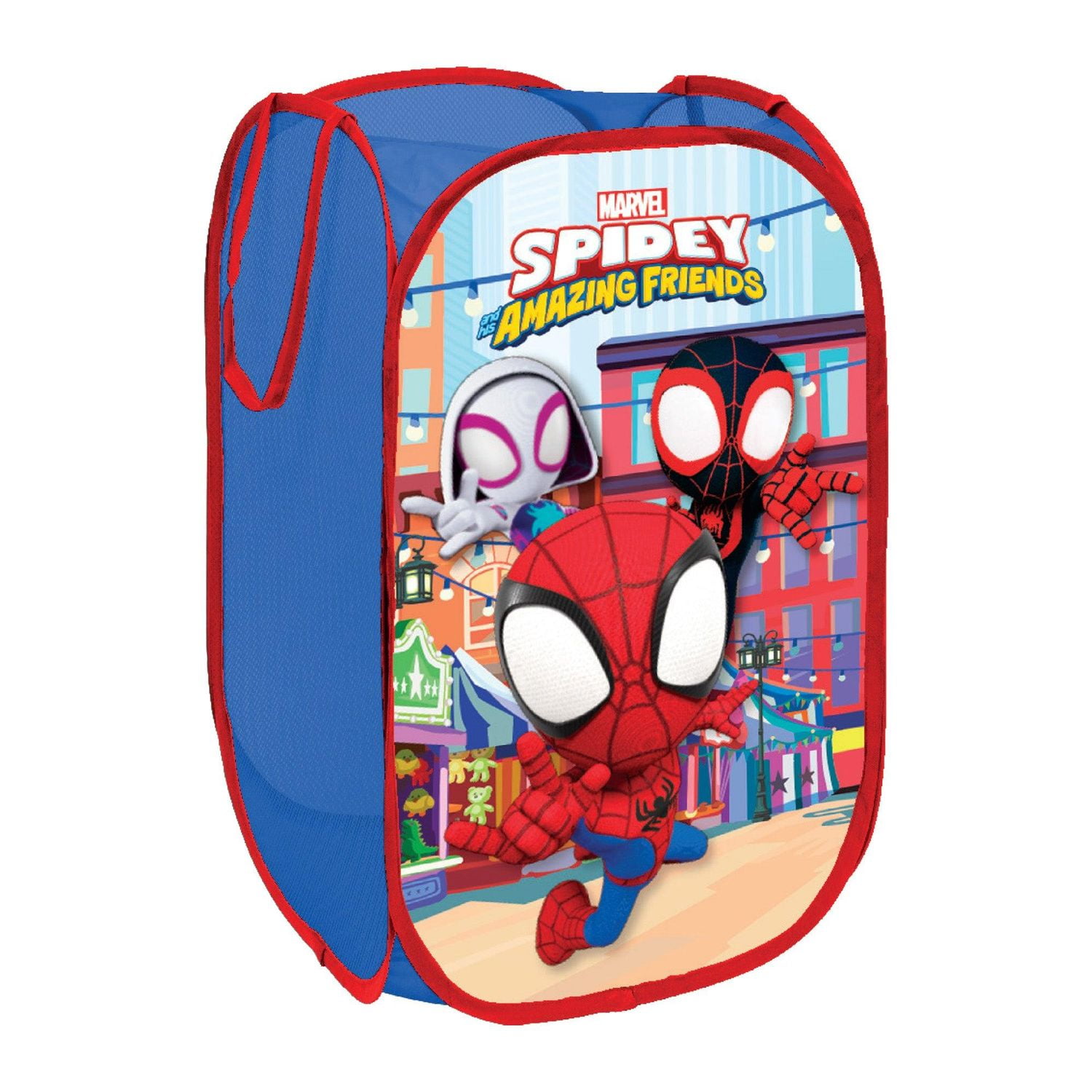 Click here for Spidey And His Amazing Friends Logo Laundry Bin prices