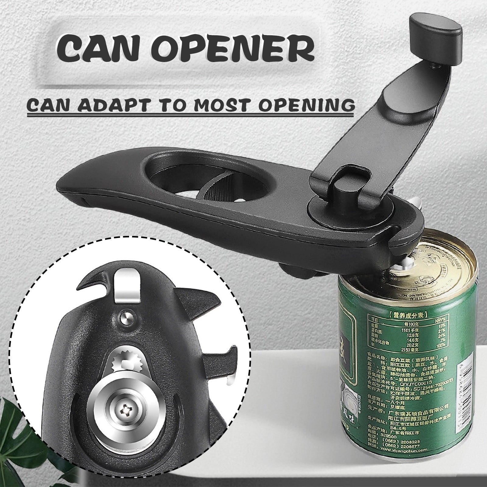 EGNMCR Manual Can Opener Can Open All Standard Size Standard Cans ...