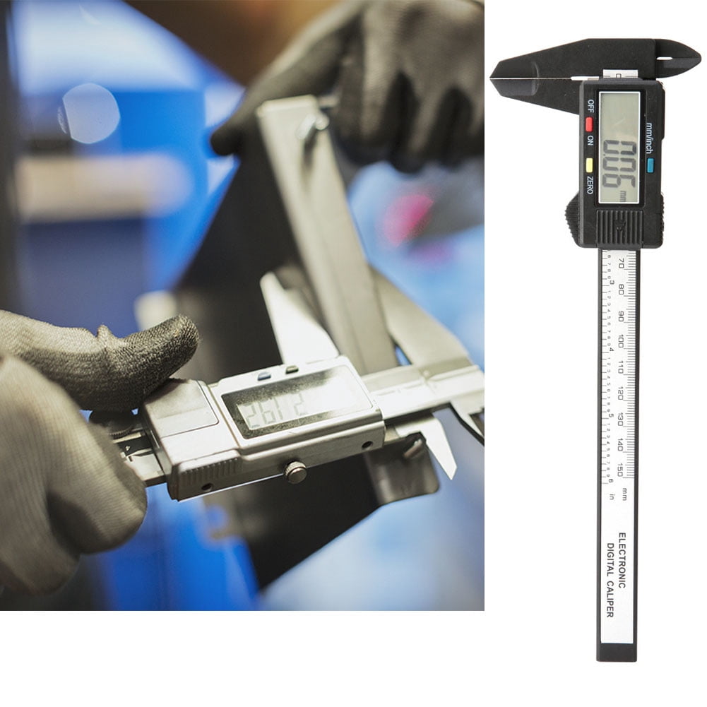 Calibrador vernier digital 150mm 6 pulgadas Digital LCD Vernier Caliper ...