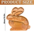 Easter Bunny Shaped Serving Tray Plate for Snacks Candy Display ...