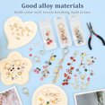 656pcs Keychain Making Kit Alloy Keychain Craft Supplies Including ...