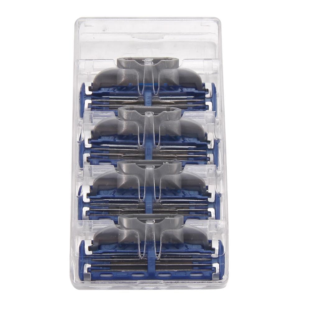 Útiles 4 x Men Shaver Razor Blade 3 Layer para Gillette Mach 3 BG (azul ...