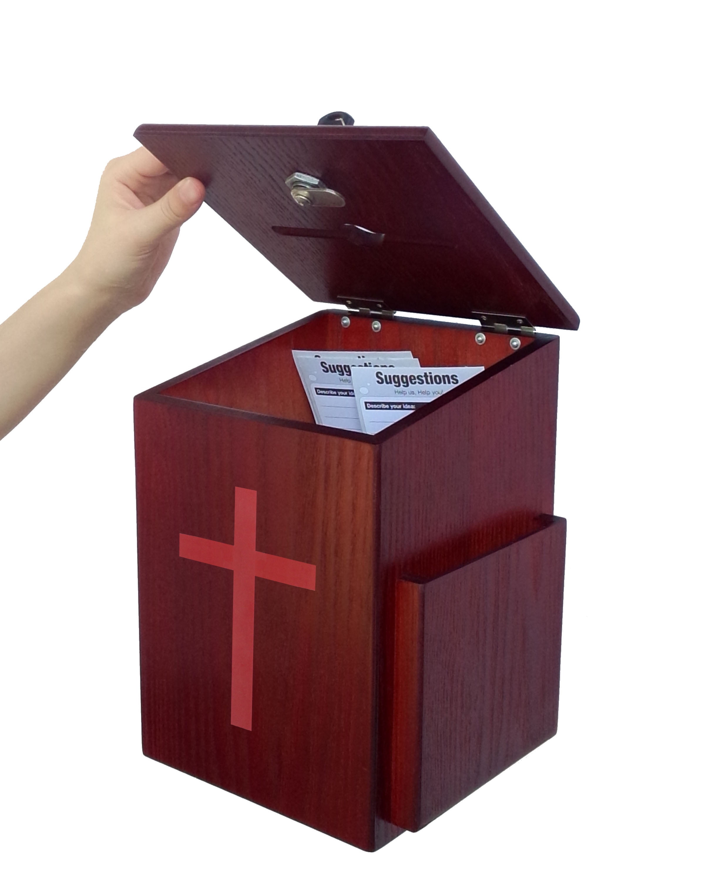 Buy Wood Church Collection Fundraising Box Donation Charity Box with ...