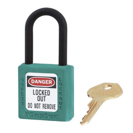 Master Lock 406TEAL Dielectric Xenoy Safety Padlock with Short Body, 1 ...