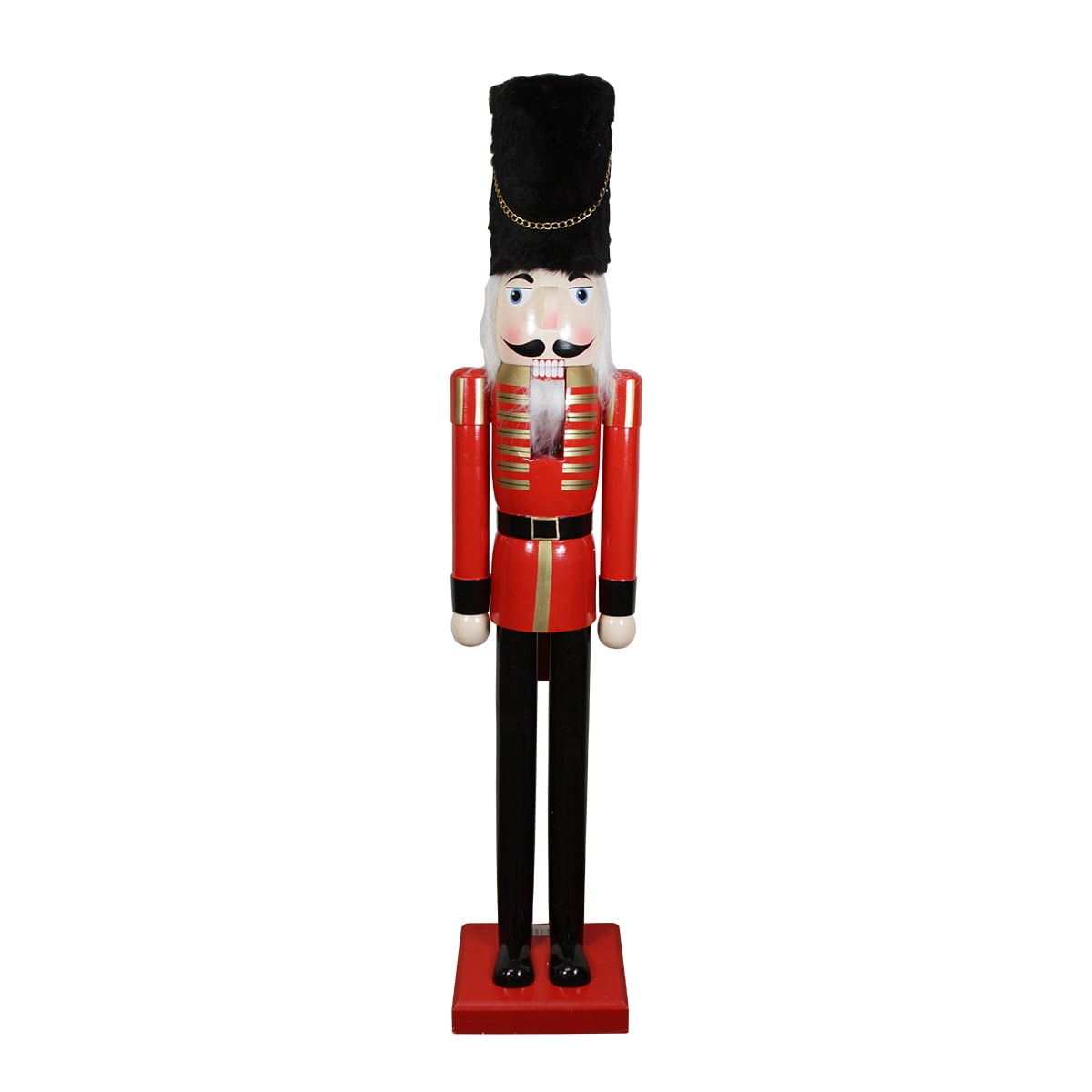 60" Red and Black Soldier Commercial Christmas Nutcracker - Walmart.com