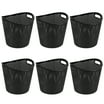 Household Essentials Bamboo X Frame Hamper with Cross Pattern, Black ...