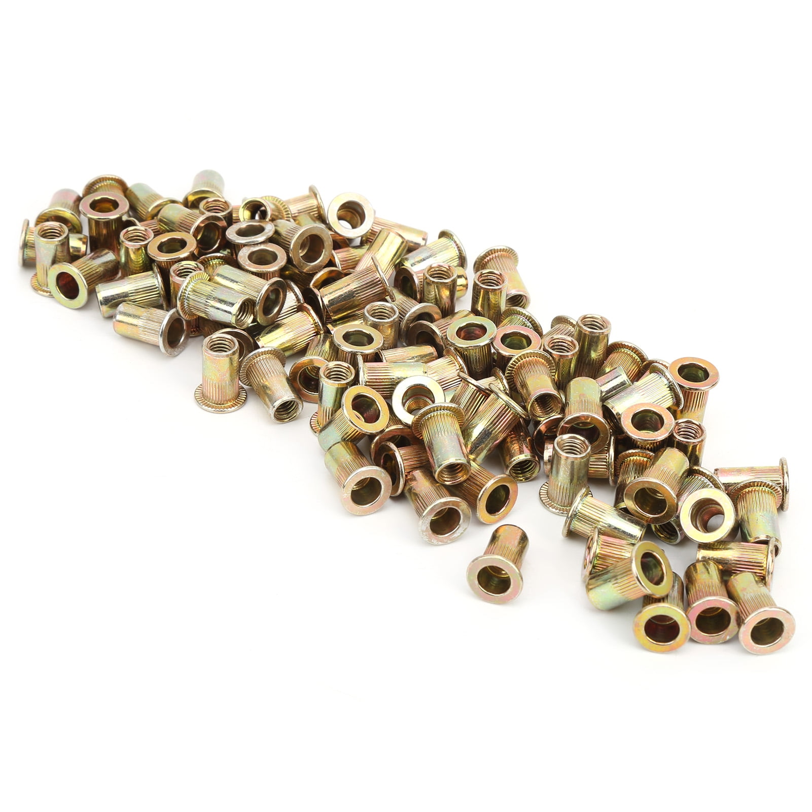 Tuerca de remache inserto roscado ANGGREK 100 piezas Zinc plateado ...