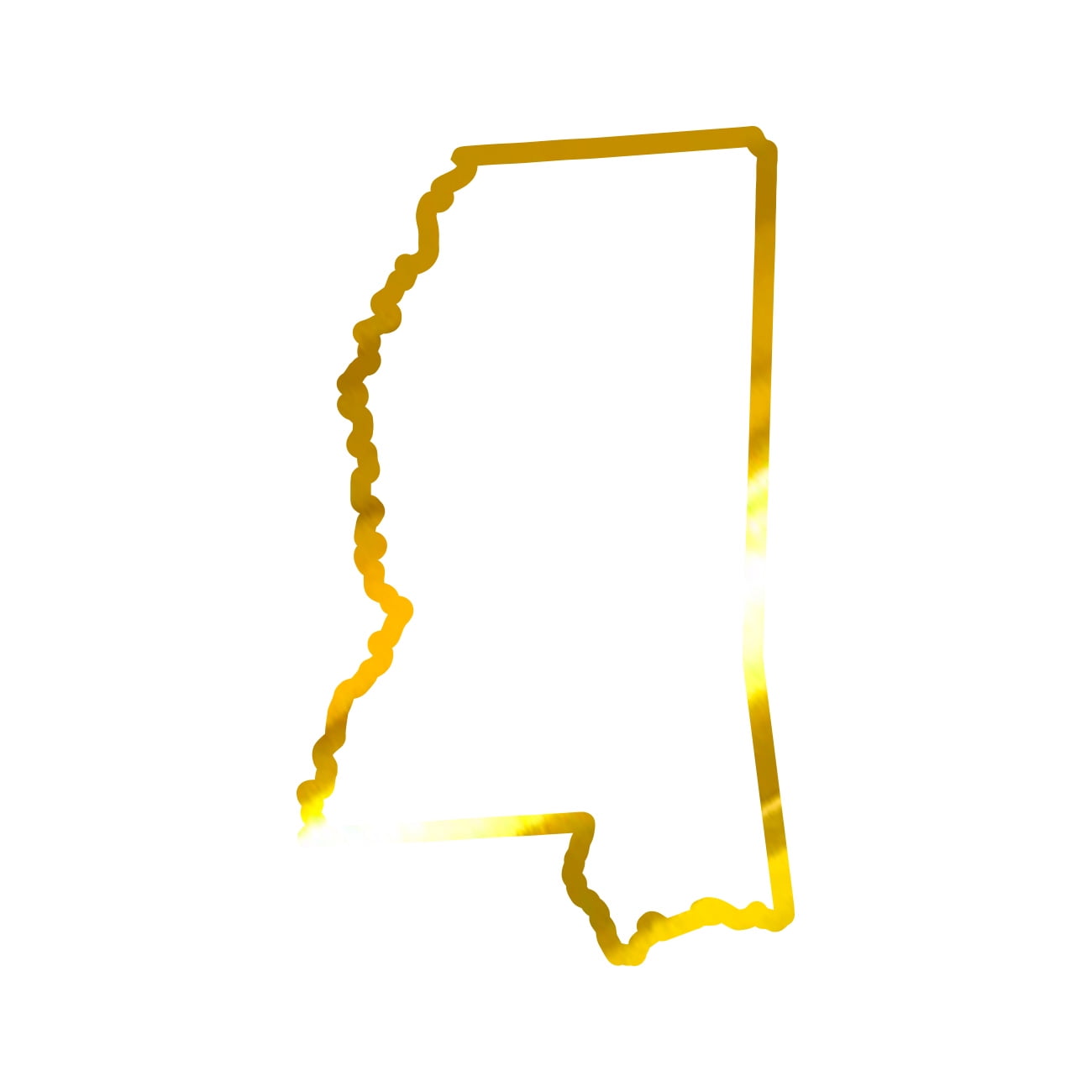Mississippi Outline Sticker Decal Die Cut - Self Adhesive Vinyl ...