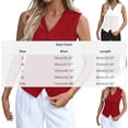 Bosfbaoi Women's V-Neck Button Front Sleeveless Vests, Fitted Waistcoat ...