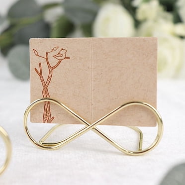 BalsaCircle 10 Gold, 3.5" Wedding Metal Table Number Sign Holder Stands ...