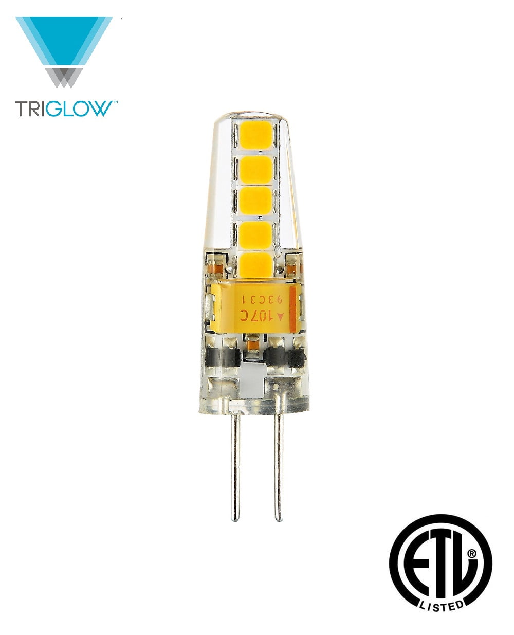 TriGlow LED 2-Watt (20W Equivalent) G4 Base 12V, Silicon, 330 Degree ...