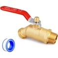 FEFEDFAA-Garden Hose Full Flow Faucets Heavy Brass Bibb 3/4" Male NPT ...