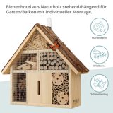 Wildlife Friends | Insect Hotel Made of Natural Wood & Metal, to Hang ...