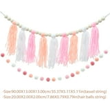 1 Set of Tassel Banner Wall Hanging Colorful Tassel Garland Home Party ...