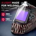 ARCCAPTAIN Auto Darkening Welding Helmet - Large 3.94"x3.66" True Color ...