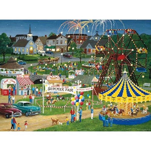 LaFayette Puzzle Factory County Fair Jigsaw Puzzle - Walmart.com ...