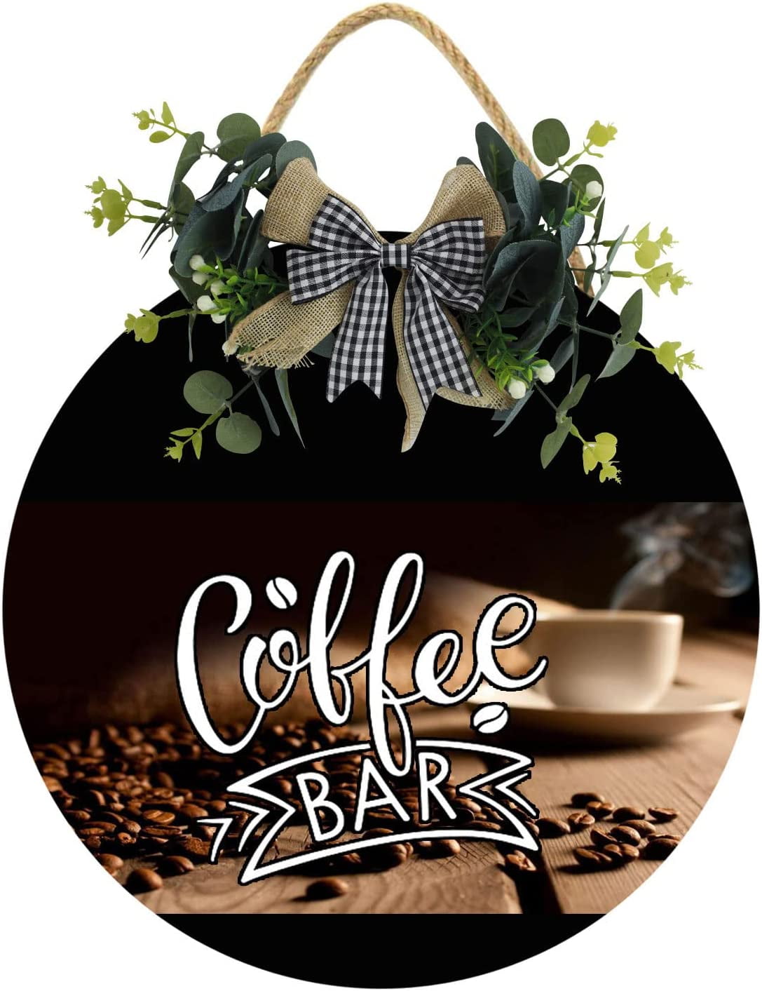 Eveokoki 11" Coffee Bar Sign,Coffee Bar Sign Farmhouse Coffee Wooden ...