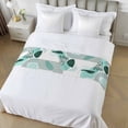 Bed Runner Boho Abstract Mid Century Bedding Scarves Soft Decorative ...