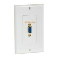 1Port Single Outlet Decora Hdmi Female Wall Plate White - Walmart.com