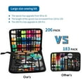 Large Portable Sewing Kit for Adults, 206 Pcs Hand Sewing Kits with ...
