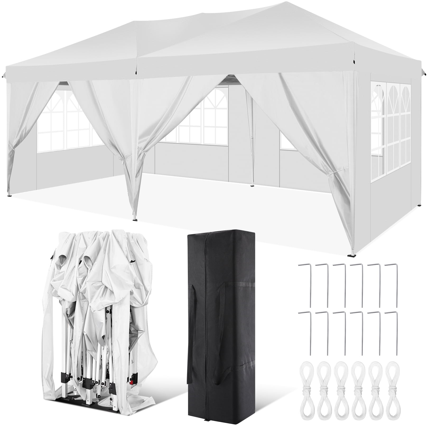 SANOPY 10' x 20' EZ Pop Up Canopy Tent Party Tent Outdoor Event Instant ...