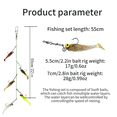 Wofarmy Cluster Fish Simulation Soft Lure Luminous Fishing Lure ...