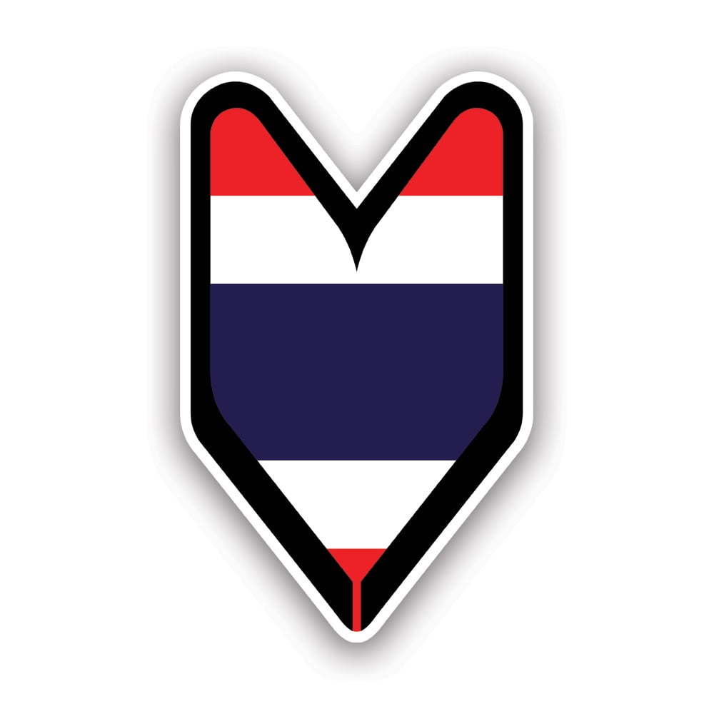 Thai Driver Badge Sticker Decal - Self Adhesive Vinyl - Weatherproof ...