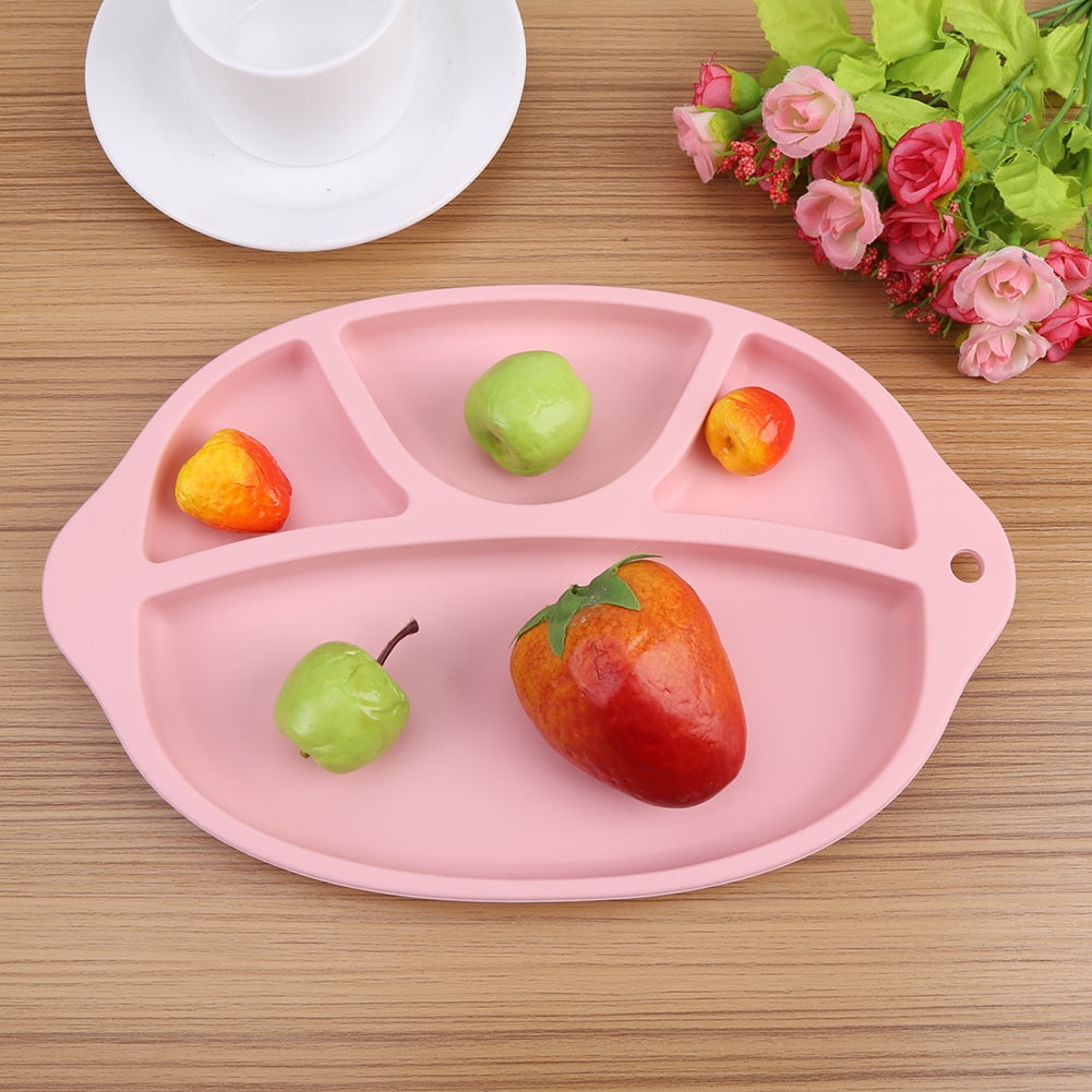 Yosoo Silicone Baby Infant Feeding Plate Fruit Dishes Tray Children ...