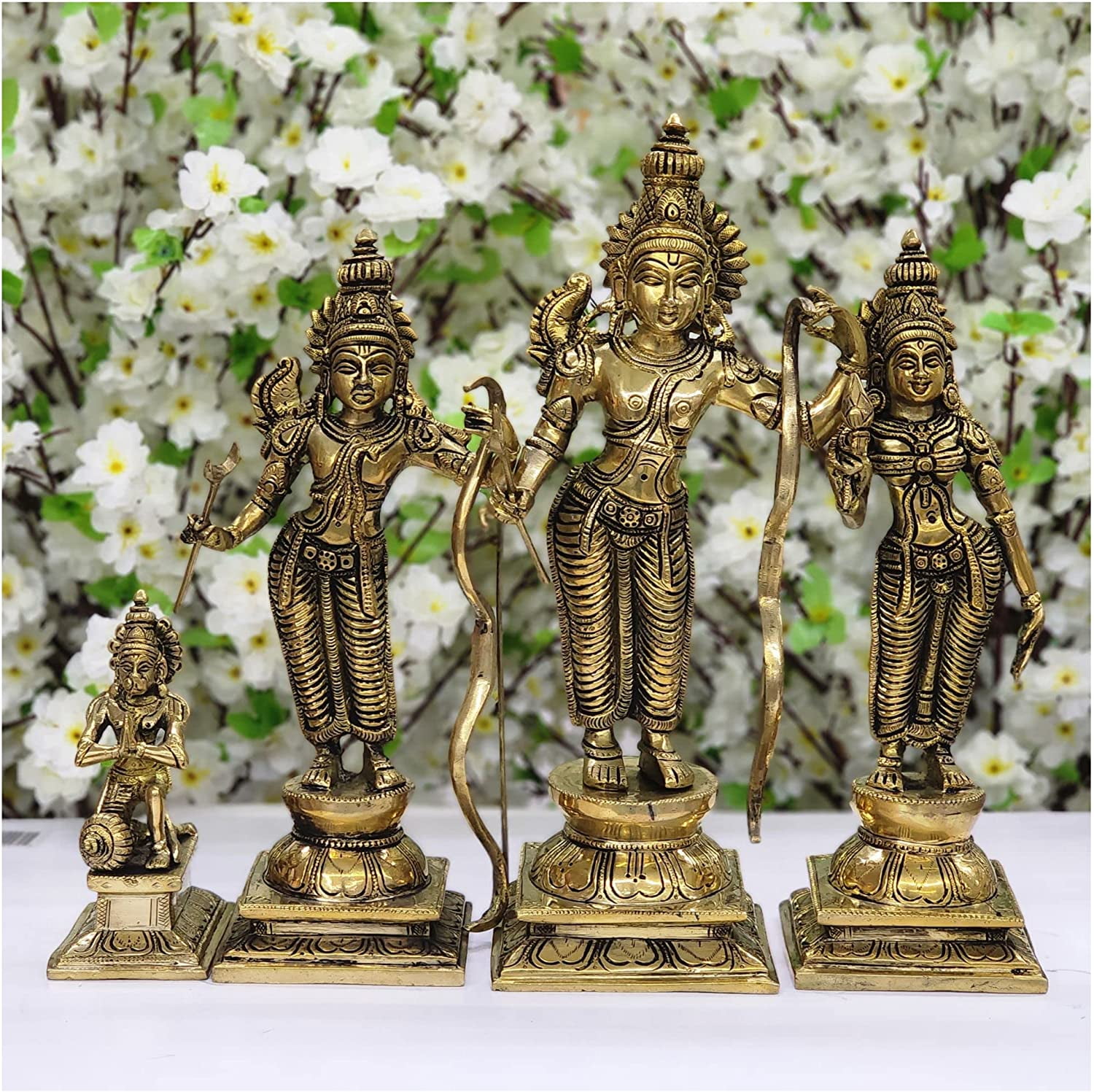 Ramdarbar Statue Hindu God Family Idol Ramdarbar Idol Ram Family ...