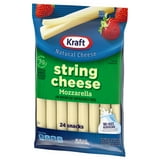 Kraft String Cheese Mozzarella Cheese Snacks, 24 ct Sticks - Walmart.com