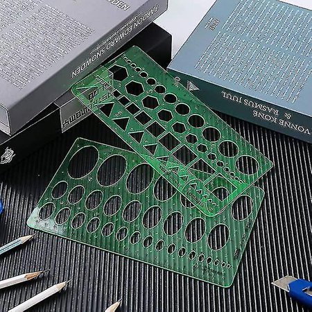 9 Pcs Geometric Drawings Templates Stencils French Curve Engineering ...