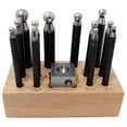 BENCH WIZARD 14 Piece Jewelers Doming Block Dapping Punch Set | Heavy ...