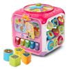 VTech Baby Learning Shape Sorter, Sort and Discover Activity Cube ...