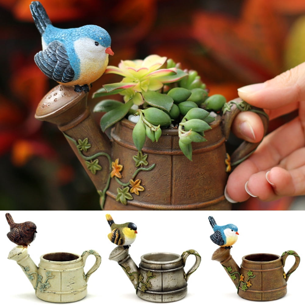 LINASHI Bird Watering pot Shape Succulent Plant Pot Cactus Plant Pot ...