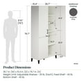 Systembuild Evolution Multi Tall Storage Cabinet, White - Walmart.com