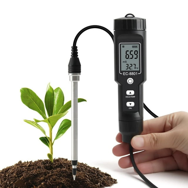 Soil Tester Ec Temperature Tester Multipurpose Probe Soil Meter for ...